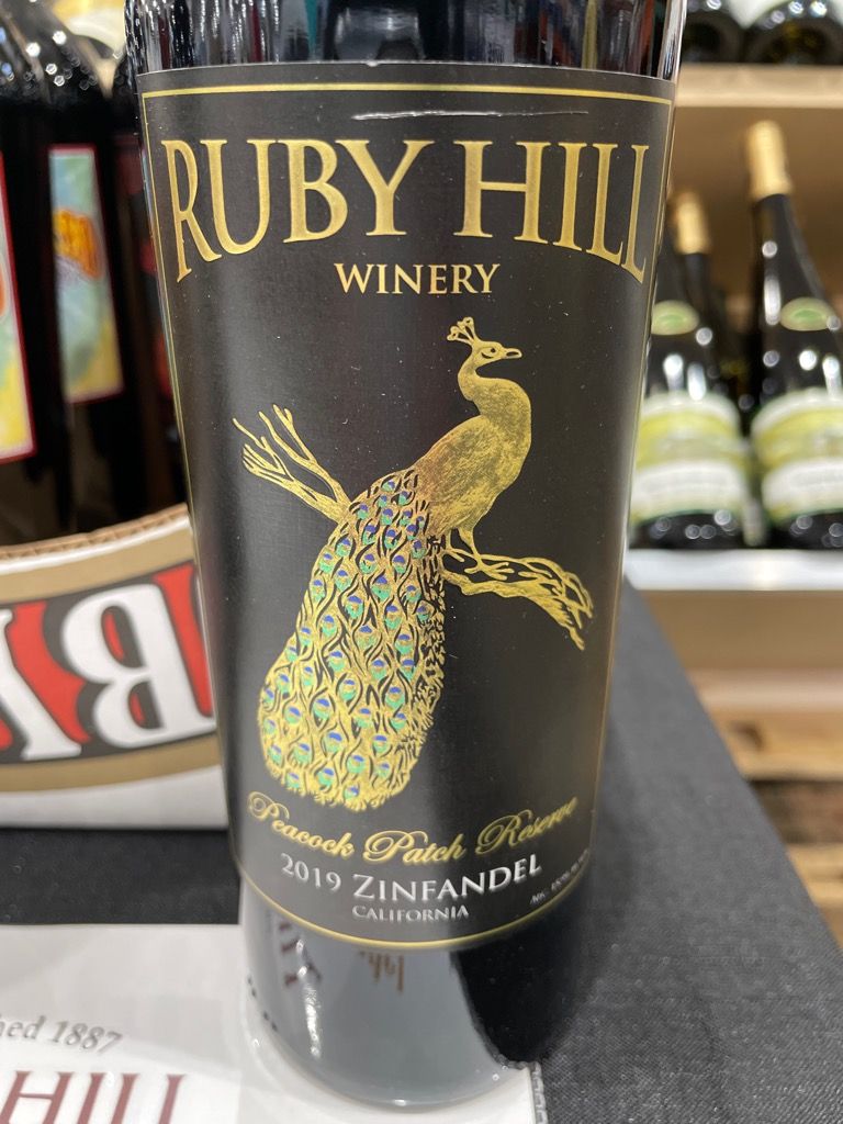 2019 Ruby Hill Winery Zinfandel Reserve Peacock Patch, USA, California ...
