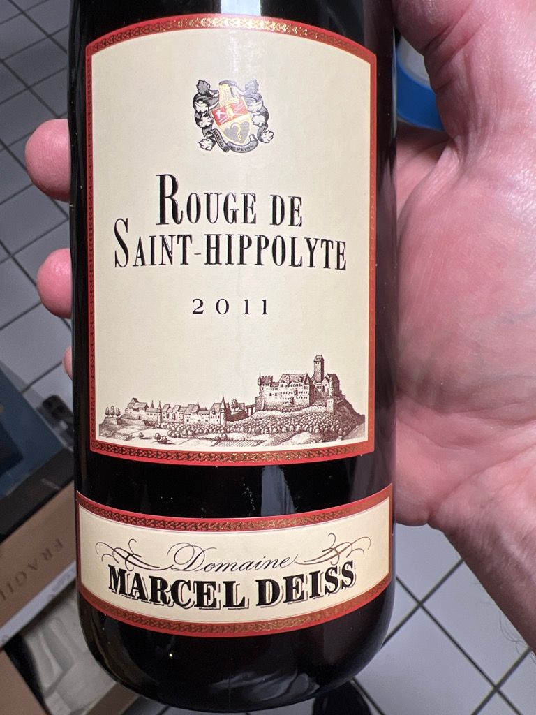 2015 Marcel Deiss Saint-Hippolyte Rouge, France, Alsace - CellarTracker