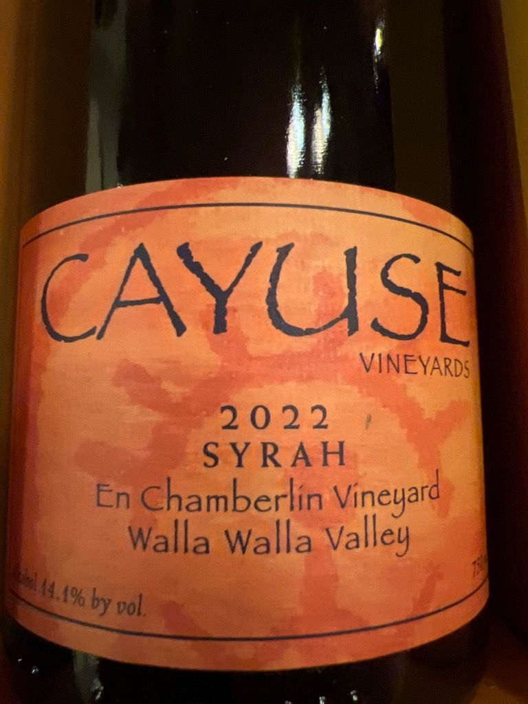 2022 Cayuse Syrah En Chamberlin Vineyard, USA, Washington, Columbia ...