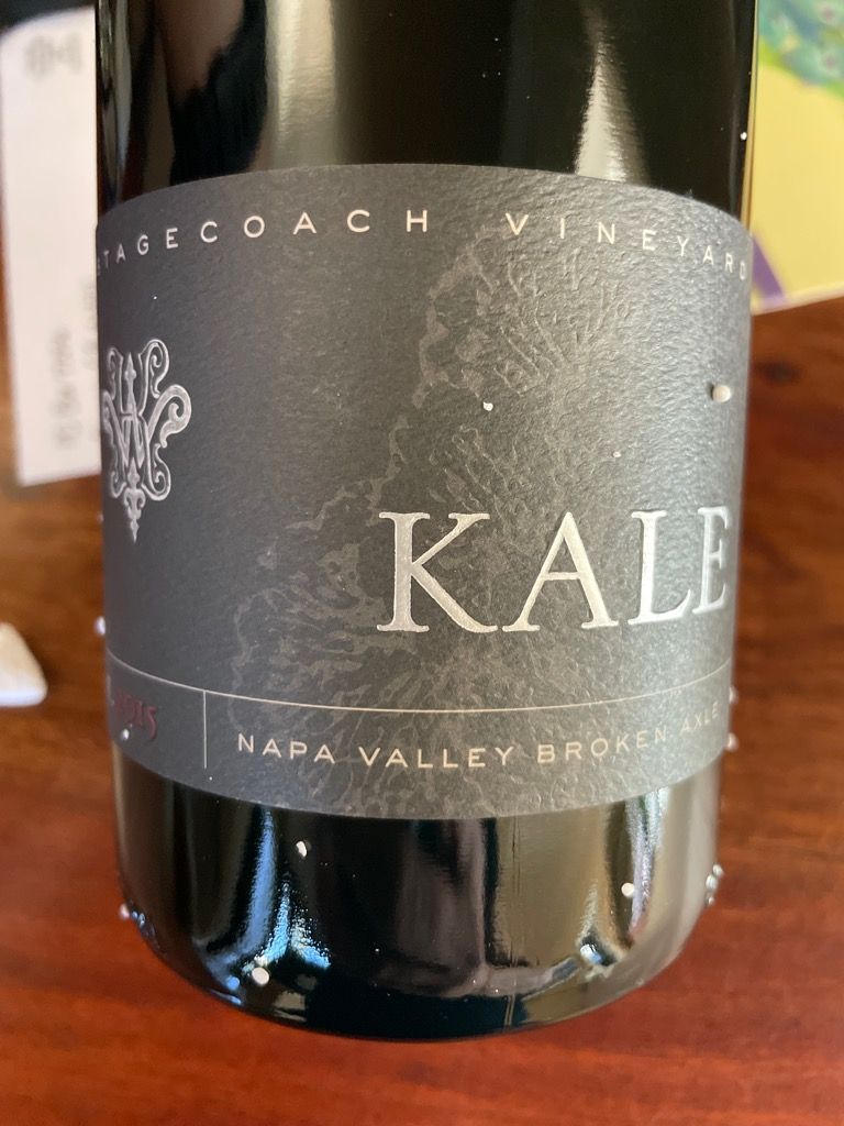 2015 Kale Wines Broken Axle Stagecoach Vineyard, USA, California, Napa ...