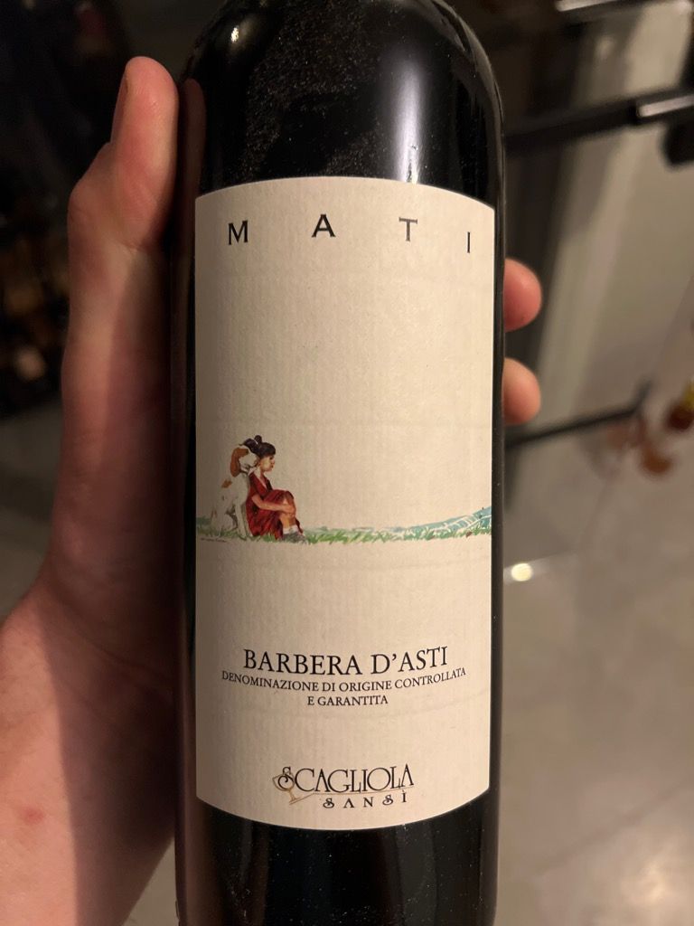 2021 Scagliola Barbera d'Asti Mati, Italy, Piedmont, Asti, Barbera d ...