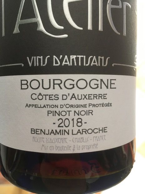 2018 Benjamin Laroche Bourgogne La Manufacture, France, Burgundy, Côtes ...