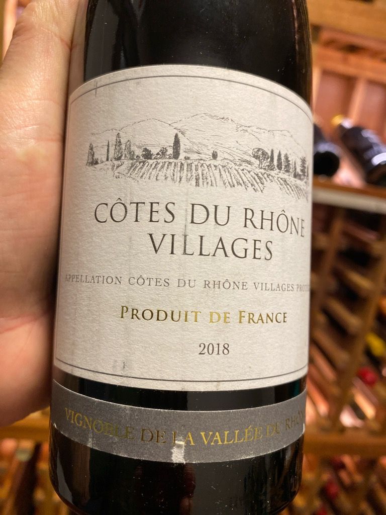 2021 Vignobles de la Vallee Du Rhone Côtes du Rhône Villages, France ...
