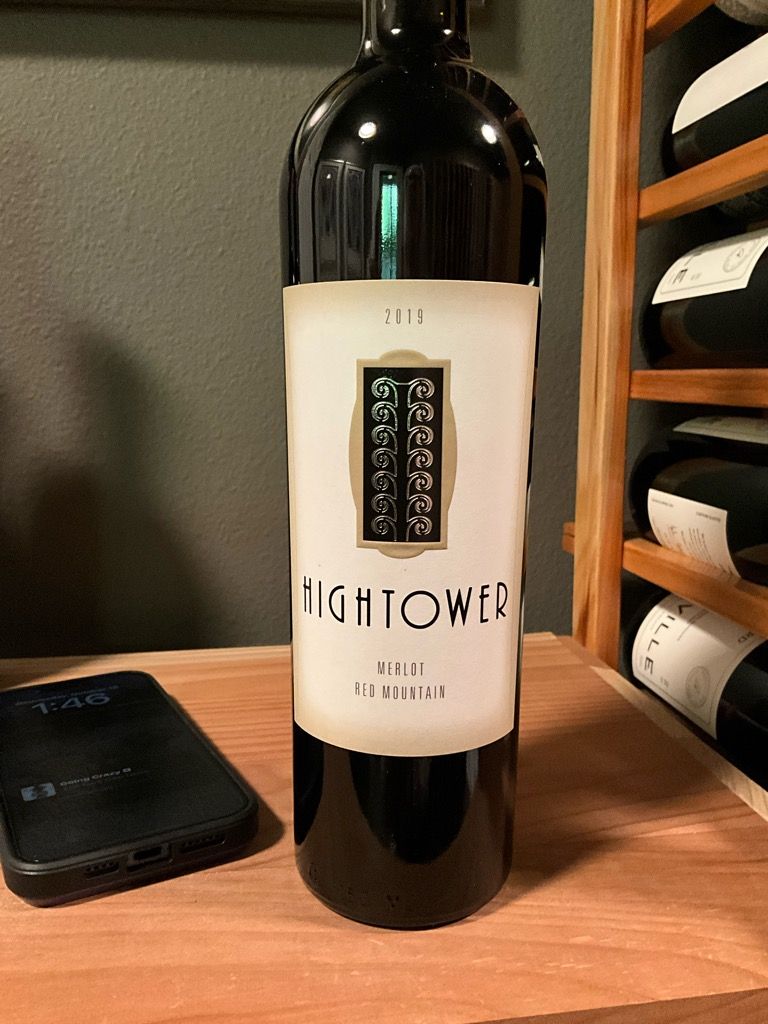 2019 Hightower Cellars Merlot Pepper Bridge Vineyard, USA, Washington ...