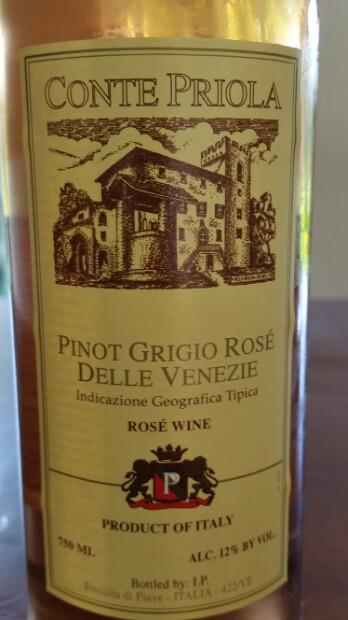 2014 Conte Priola Pinot Grigio Delle Venezie Rosé, Italy, Delle Venezie ...