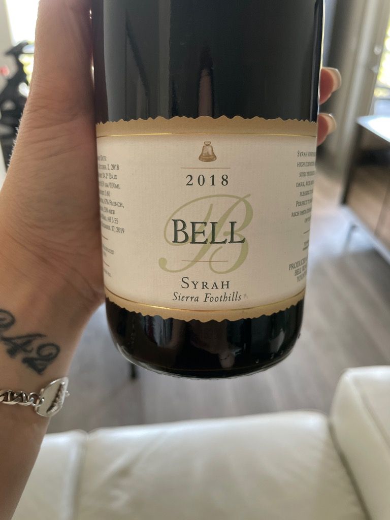 2019 Bell Wine Cellars Syrah Canterbury Vineyard, USA, California ...