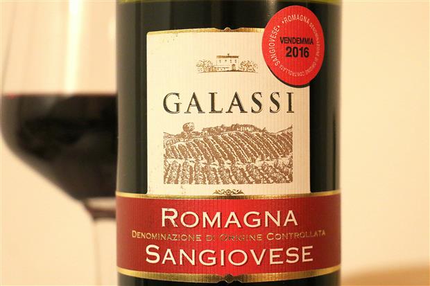 2016 Galassi Sangiovese di Romagna, Italy, Emilia-Romagna, Sangiovese ...