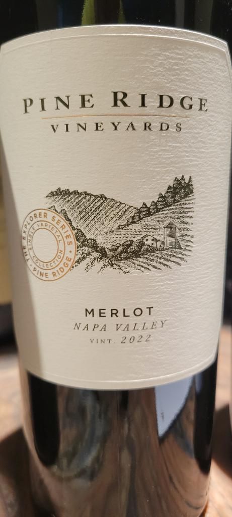 2022 Pine Ridge Vineyards Merlot Napa Valley, USA, California, Napa ...
