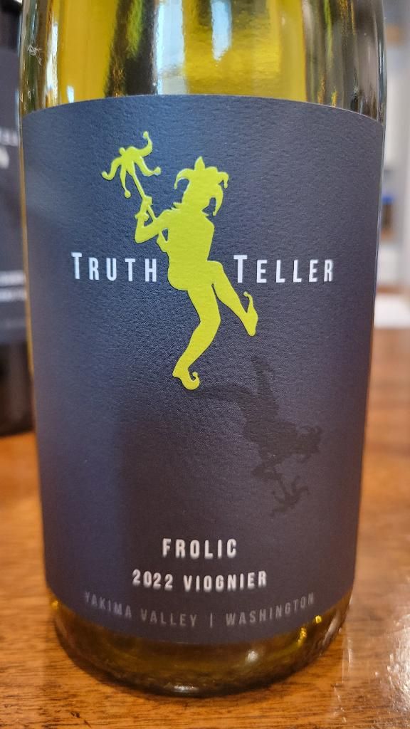 2022 TruthTeller Viognier Frolic, USA, Washington, Columbia Valley ...