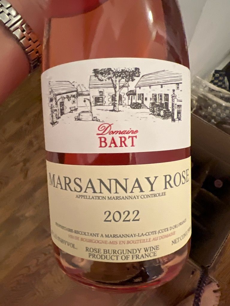 2022 Domaine Bart Marsannay Rosé, France, Burgundy, Côte de Nuits ...
