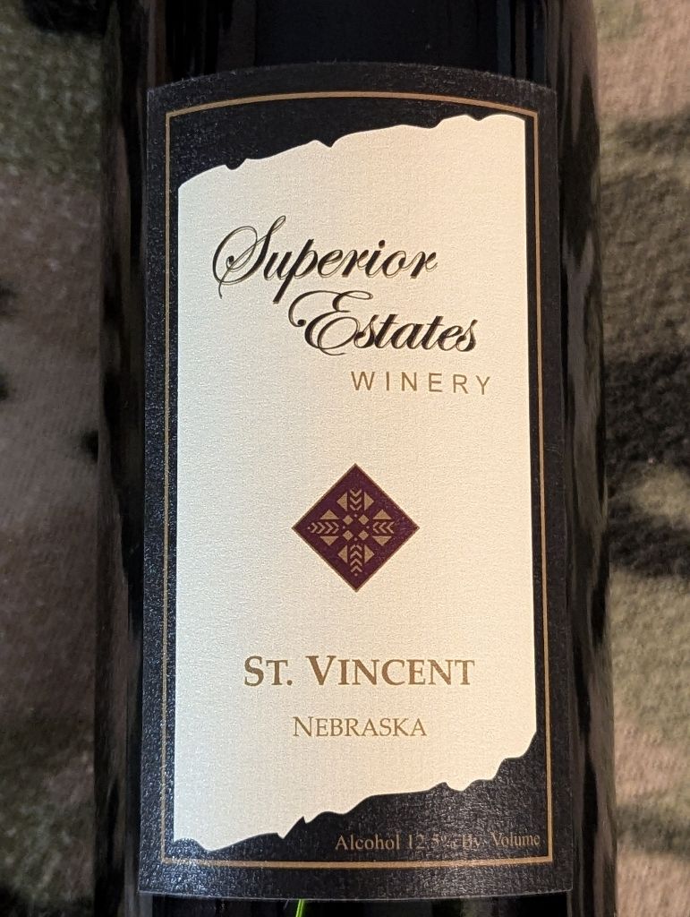 NV Superior Estates Winery St. Vincent Red Wine, USA, Nebraska ...