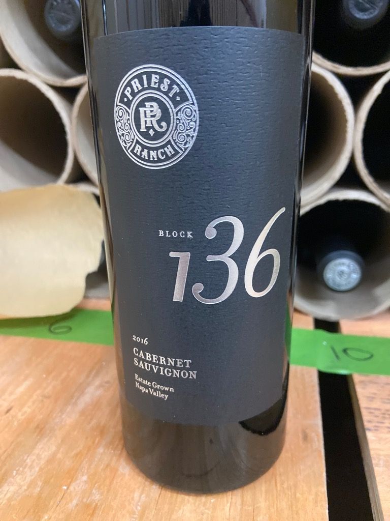 2016 Priest Ranch Cabernet Sauvignon Block 136 Estate, USA, California ...