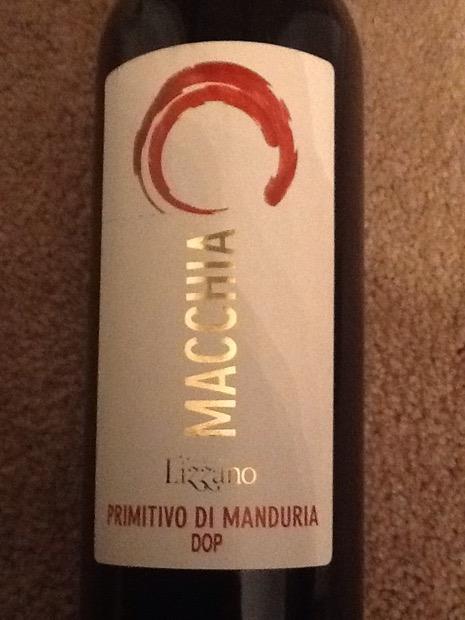 2012 Cantine Lizzano Primitivo di Manduria Macchia, Italy, Puglia ...