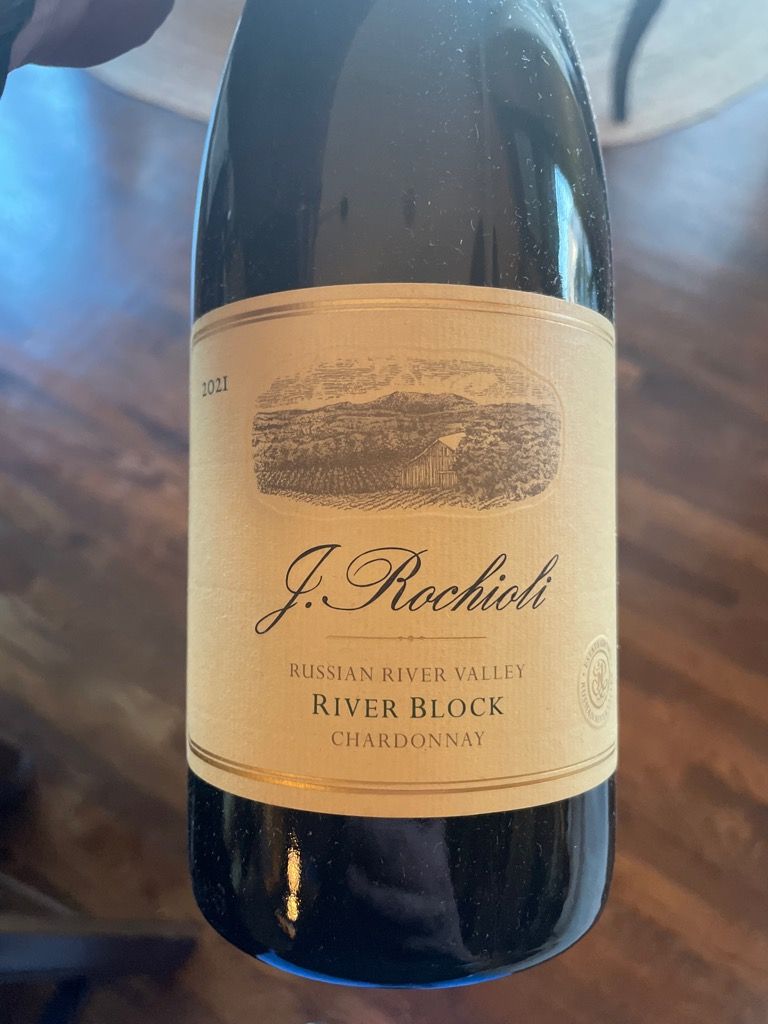 2021 J. Rochioli Chardonnay River Block, USA, California, Sonoma County ...