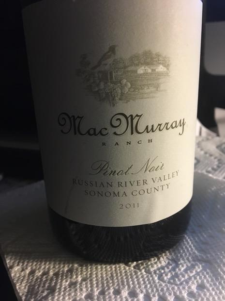 2011 MacMurray Ranch Pinot Noir Sonoma Coast, USA, California, Sonoma ...