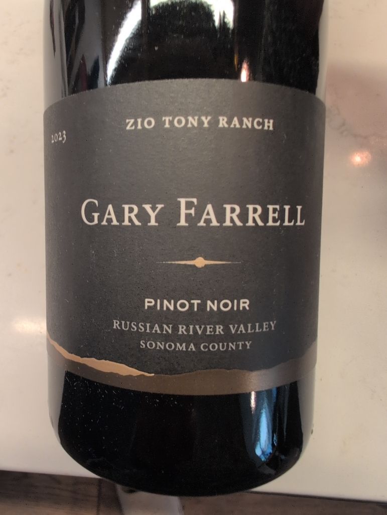 2023 Gary Farrell Pinot Noir Zio Tony Ranch, USA, California, Sonoma ...