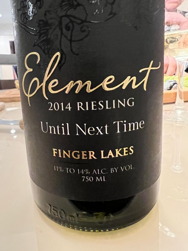 2014 Element Winery Riesling Until Next Time, USA, New York, Finger ...