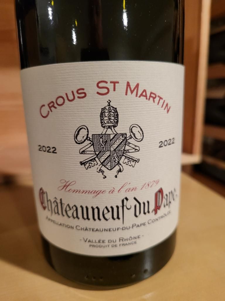 2024 Crous St. Martin Châteauneuf-du-Pape Hommage a L'an 1879, France ...