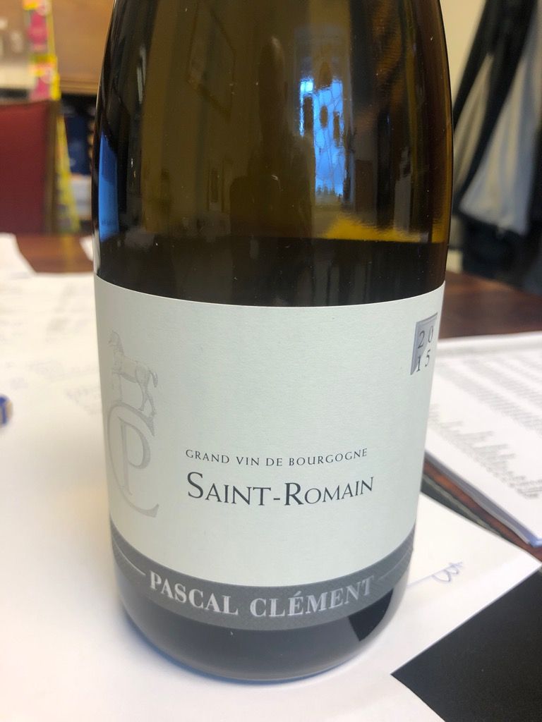2015 Pascal Clément Saint-Romain Blanc, France, Burgundy, Côte de ...