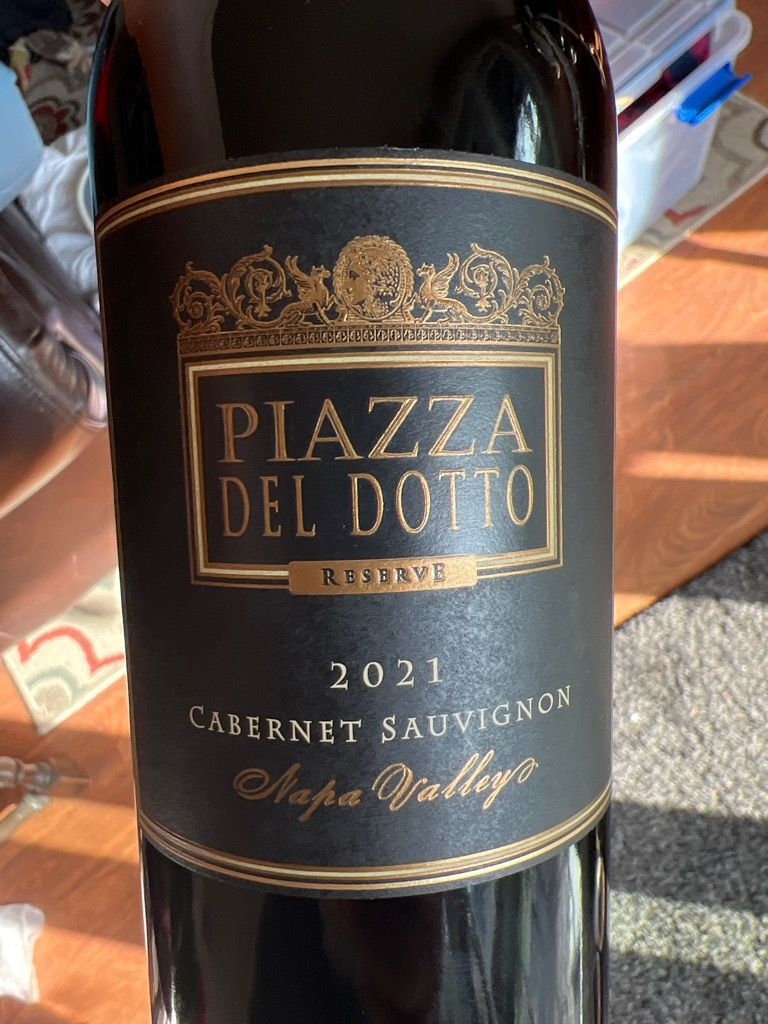 2021 Piazza Del Dotto Cabernet Sauvignon Reserve, USA, California, Napa ...