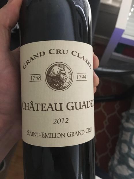 2012 Château Guadet, France, Bordeaux, Libournais, St. Émilion Grand ...