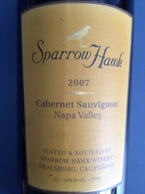 2007 Sparrow Hawk Cabernet Sauvignon Napa Valley, USA, California, Napa ...