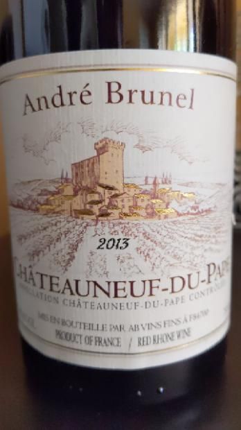 2013 Domaine André Brunel Châteauneuf-du-Pape, France, Rhône, Southern ...