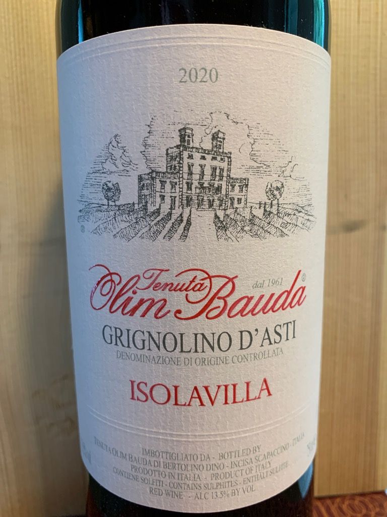 2020 Tenuta Olim Bauda Grignolino d'Asti Isolavilla, Italy, Piedmont ...
