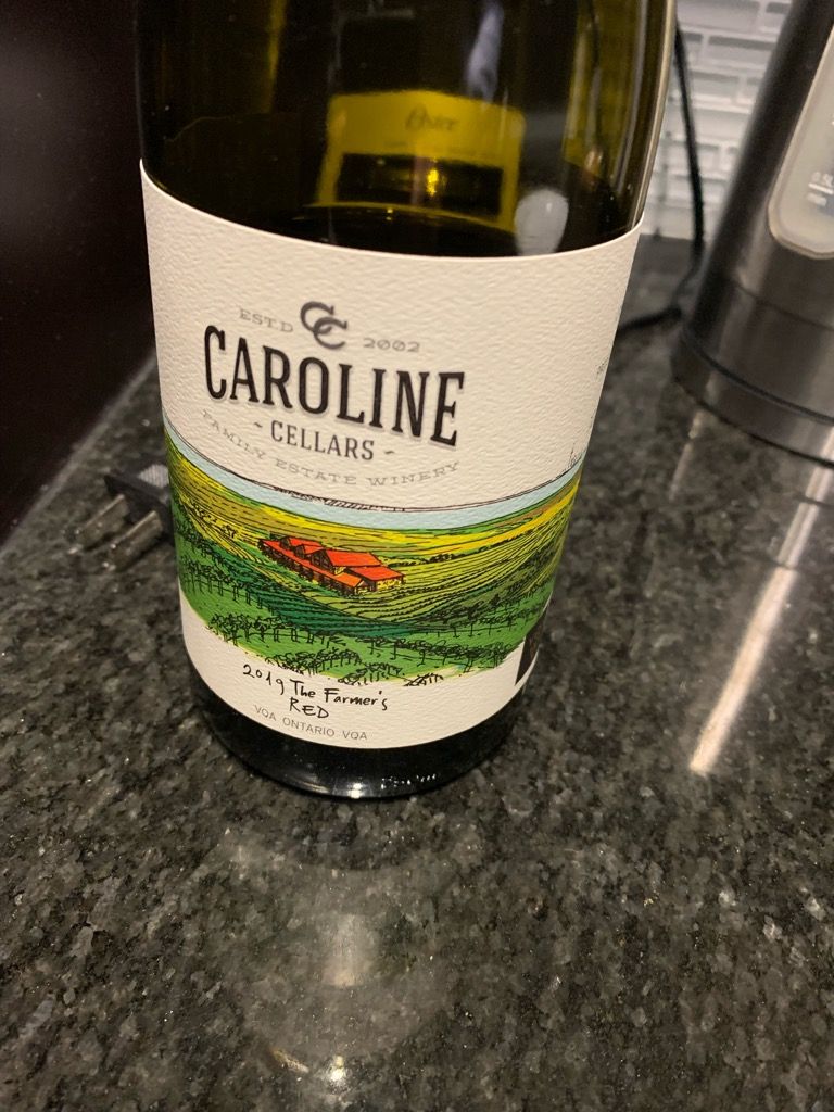 2019 Caroline Cellars The Farmer's Red Blend, Canada, Ontario, Niagara ...