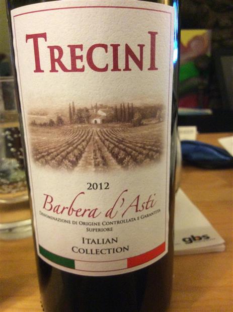 2020 Trecini Cellars Barbera d'Asti, Italy, Piedmont, Asti, Barbera d ...