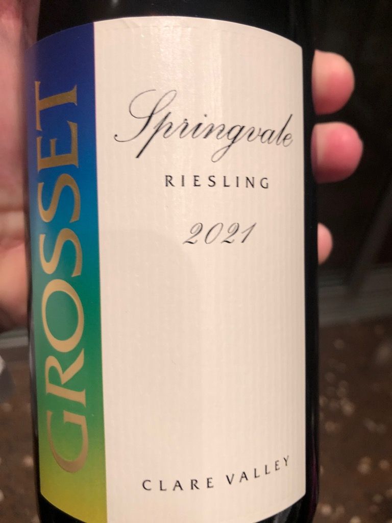 2021 Grosset Riesling Springvale Clare Valley, Australia, South ...