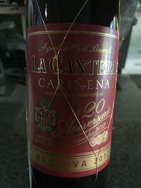 2012 Bodegas San Valero Cariñena La Cantera Reserva, Spain, Aragón ...