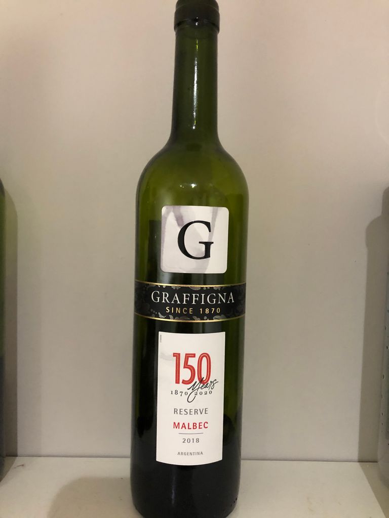 2019 Graffigna Malbec Reserve, Argentina, San Juan - CellarTracker