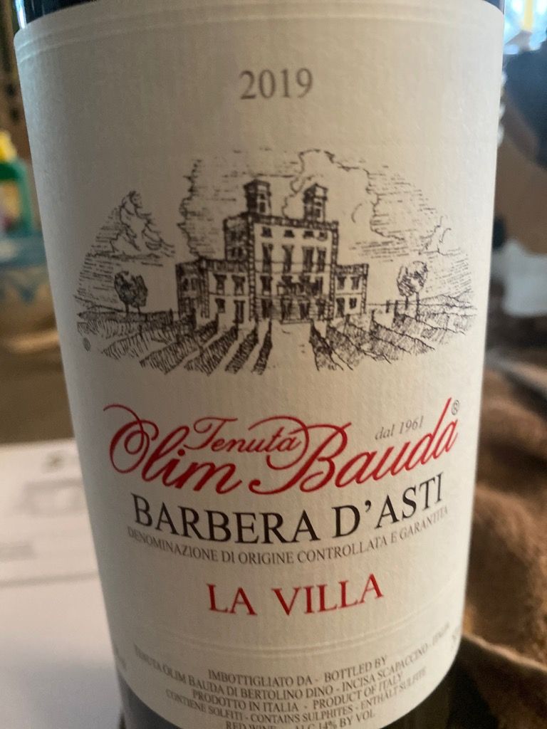 2019 Tenuta Olim Bauda Barbera d'Asti La Villa, Italy, Piedmont, Asti ...