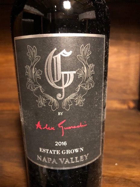 2016 Guarachi G by Alex Guarachi, USA, California, Napa Valley ...