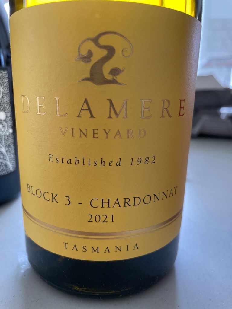 2021 Delamere Vineyard Chardonnay Block 3, Australia, Tasmania, Pipers ...