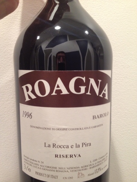 1996 Roagna Barolo Riserva La Rocca e La Pira, Italy, Piedmont, Langhe ...