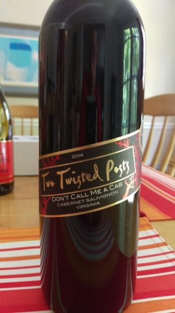 2016 Two Twisted Posts Cabernet Sauvignon, USA, Virginia, Northern ...