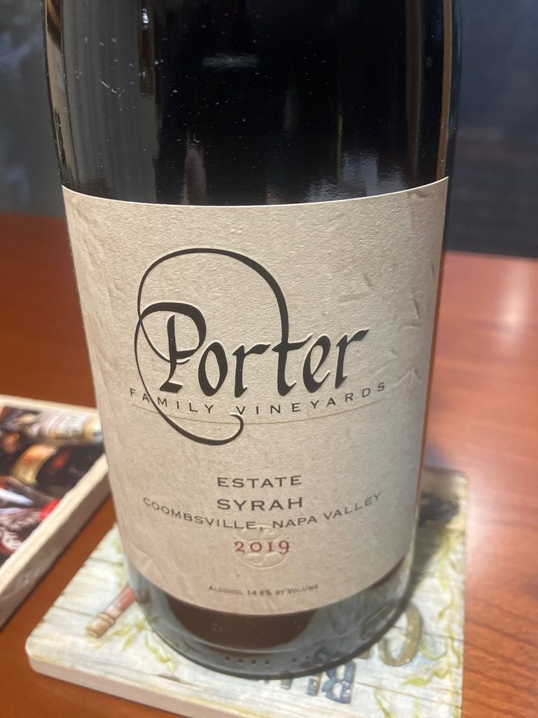 2018 Porter Family Vineyards Syrah Estate, USA, California, Napa Valley ...