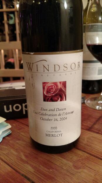 2001 Windsor Vineyards Merlot Sonoma County, USA, California, Sonoma ...