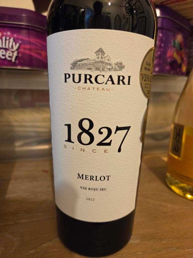 2022 Purcari 1827 Merlot de Purcari, Moldova, Ștefan Vodă Region ...