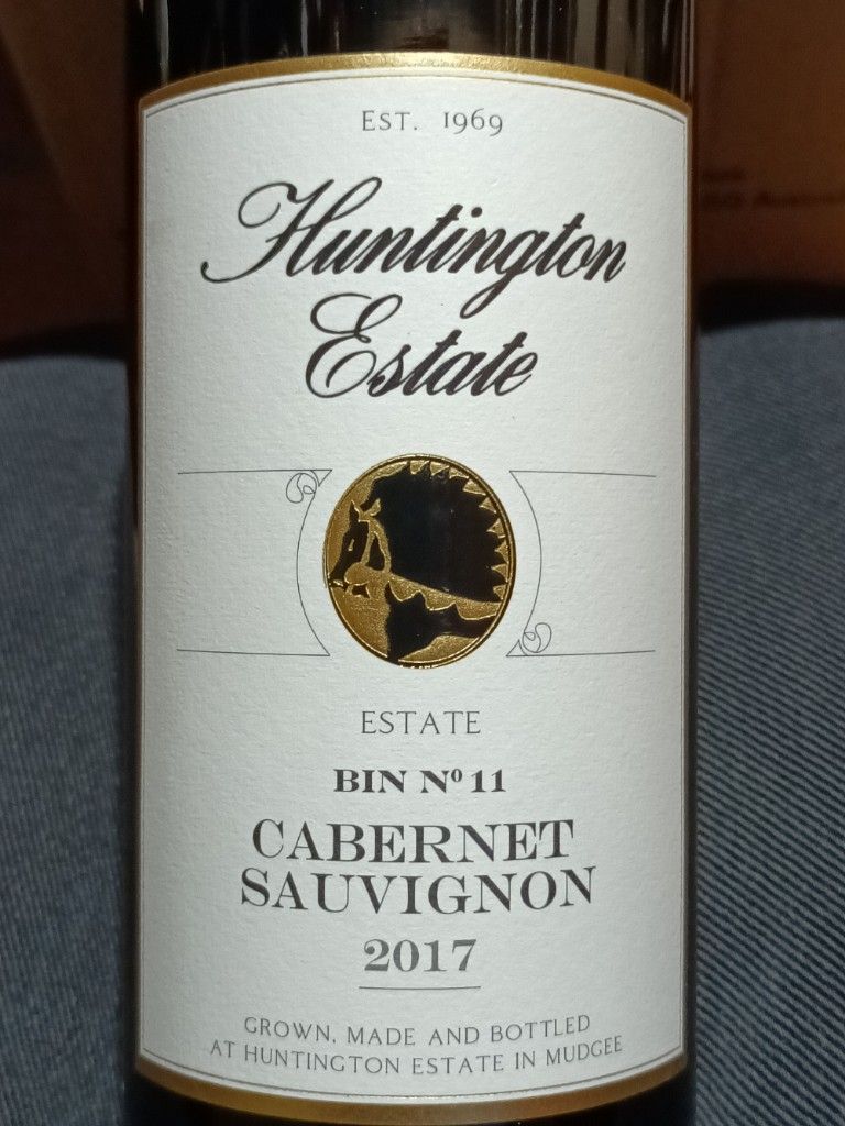 2017 Huntington Estate Cabernet Sauvignon Bin No. 11, Australia, New ...