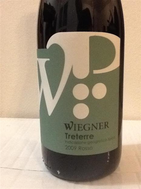 2009 Wiegner Sicilia Treterre, Italy, Sicily, Sicilia - CellarTracker