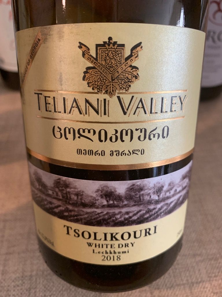 2018 Teliani Valley Tsolikauri, Georgia, Racha-Lechkhumi - CellarTracker