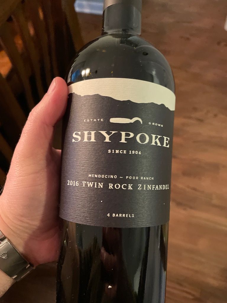 2019 Shypoke Cellars Zinfandel Twin Rock, USA, California, North Coast ...