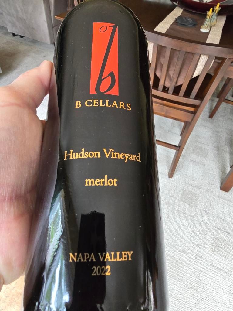 2023 B Cellars Merlot Hudson Vineyard, USA, California, Napa Valley ...