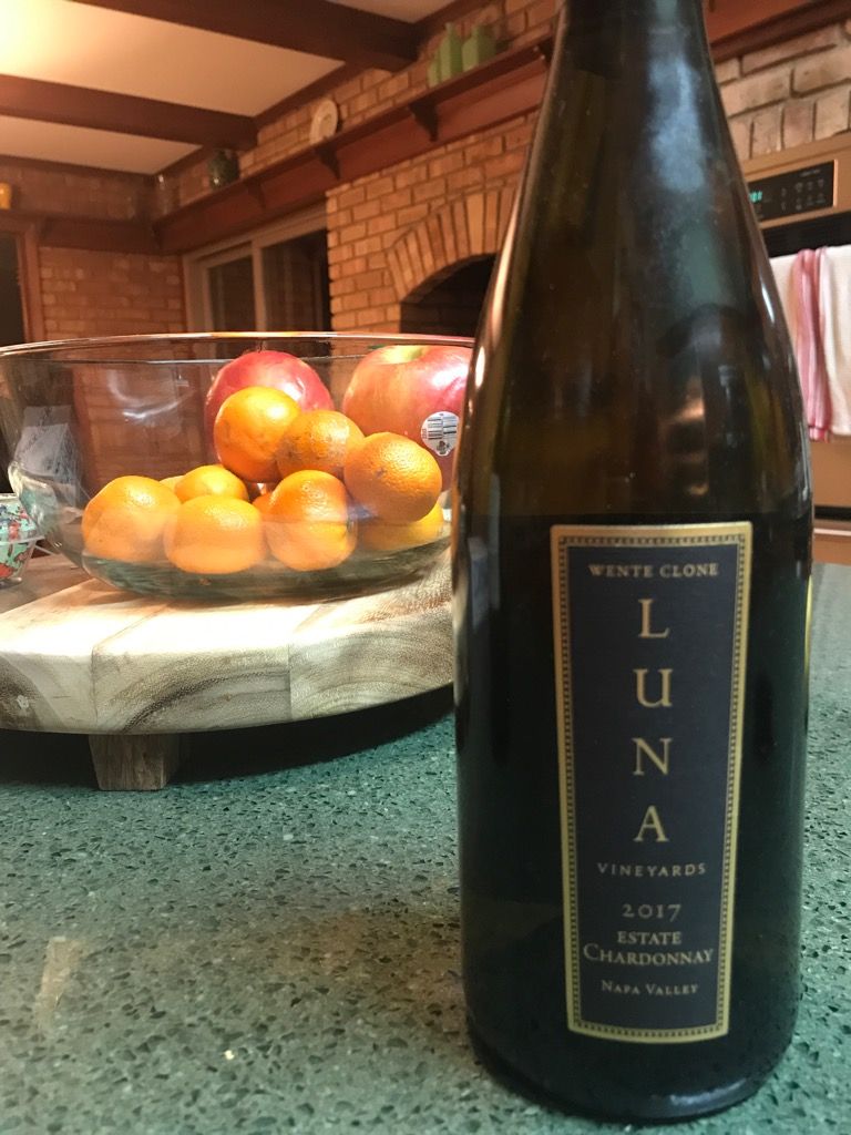 2017 Luna Vineyards Chardonnay Estate, USA, California, Napa Valley ...