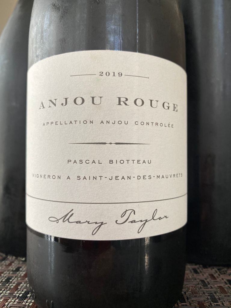 2019 Pascal Biotteau Anjou Rouge, France, Loire Valley, Anjou-Saumur ...