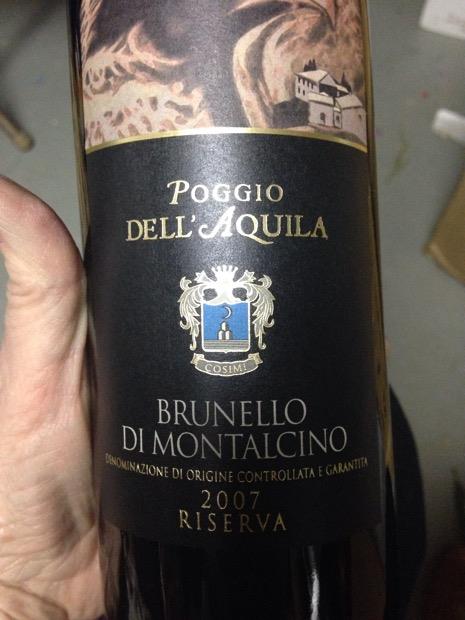 2008 Poggio DELL'AQUILA Brunello di Montalcino Riserva, Italy, Tuscany ...