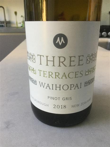 2021 Waihopai Pinot Gris Three Terraces, New Zealand, South Island ...